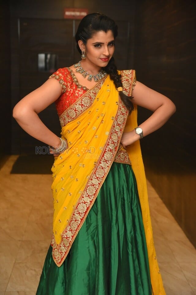 Anchor Syamala At Raja Vaaru Rani Gaaru Pre-release Event Photos 18 ...