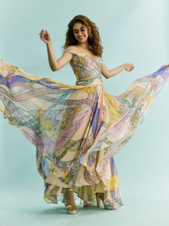Beautiful Actress Keerthy Suresh In A Chic Bohemian Off Shoulder ...