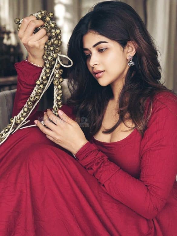 Sweety Naughty Crazy Actress Srijita Ghosh In A Deep Red Anarkali Suit ...