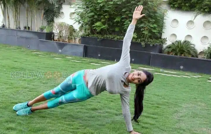 Pooja Sri Hot Yoga Poses 10 (190251) | Kollywood Zone