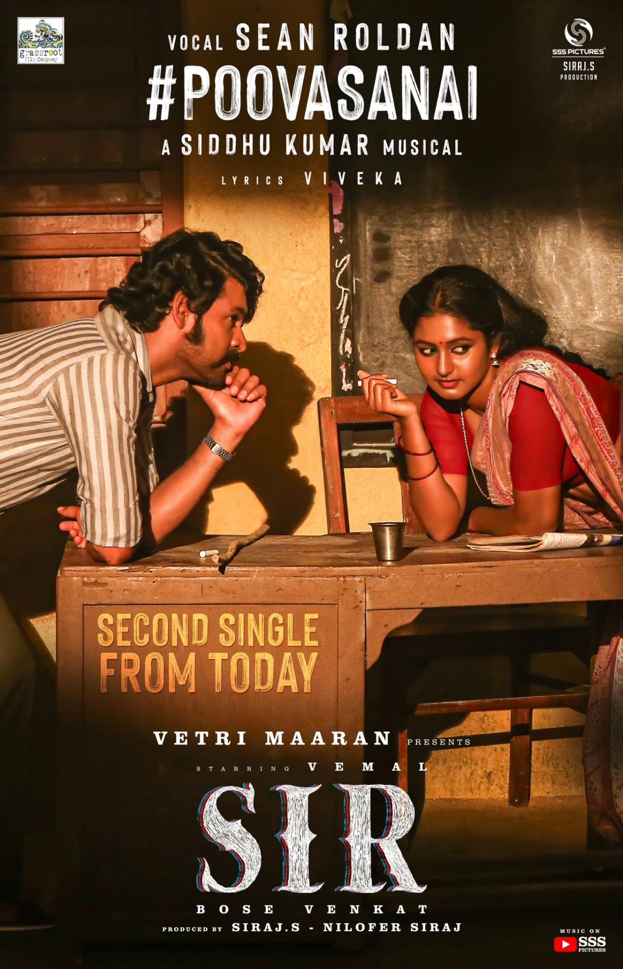 Second Single ‘Poovasanai’ From Vemal’s Sir Is Here! | Kollywood Zone
