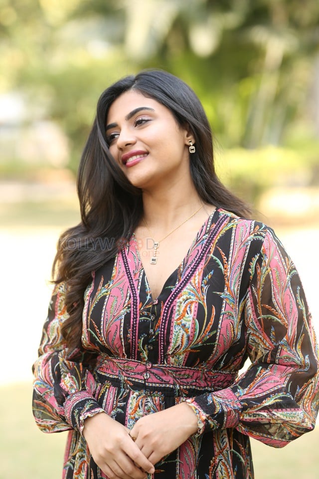 Heroine Nayan Sarika At Vrusshabha Pre Release Event Pictures 35 ...