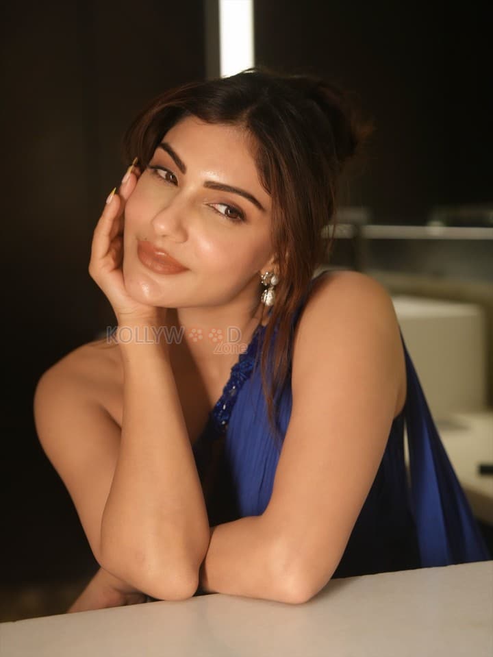 Wild Wild Punjab Actress Ishita Raj In A Blue One Shoulder Gown With ...